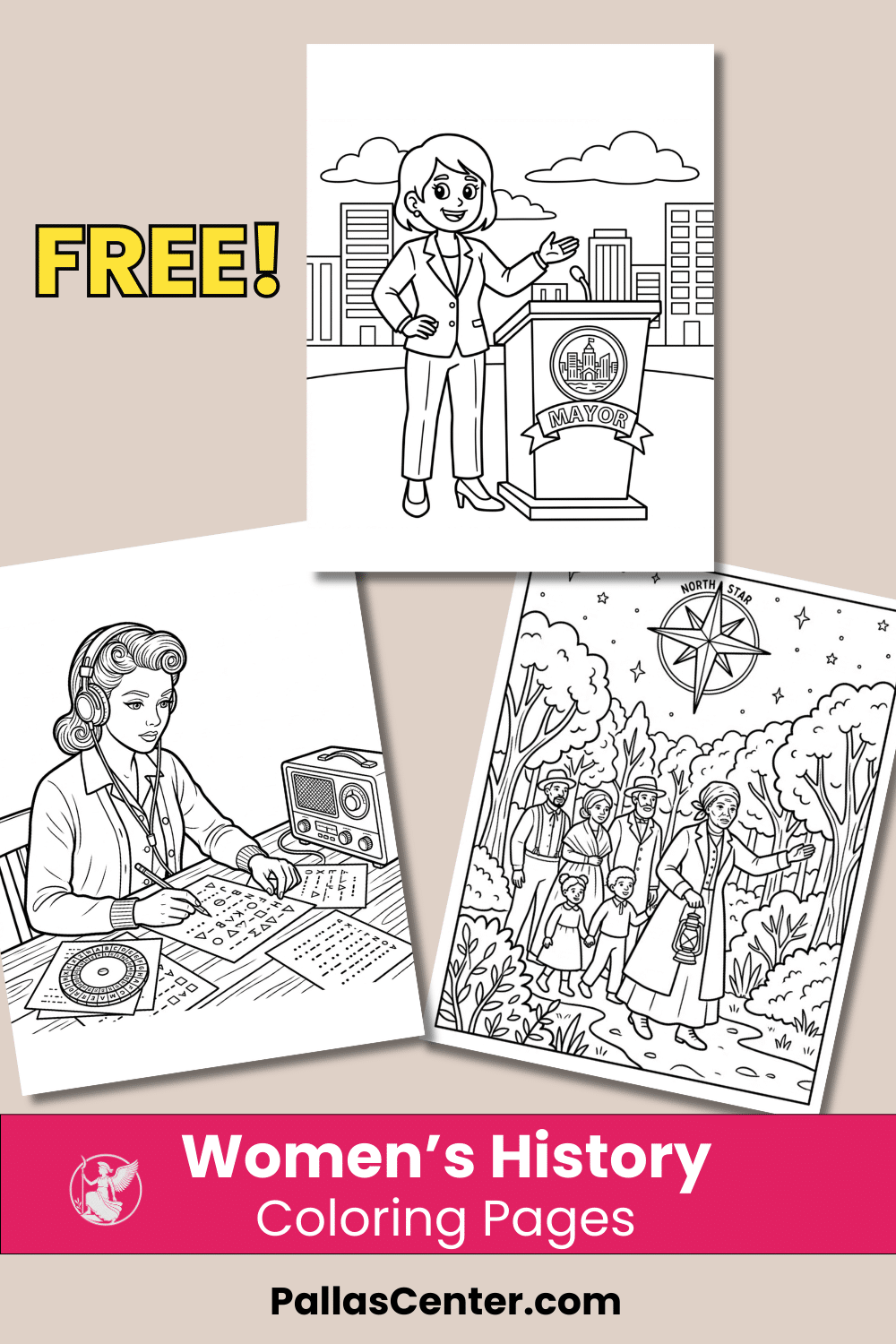 Women's History Coloring Pages